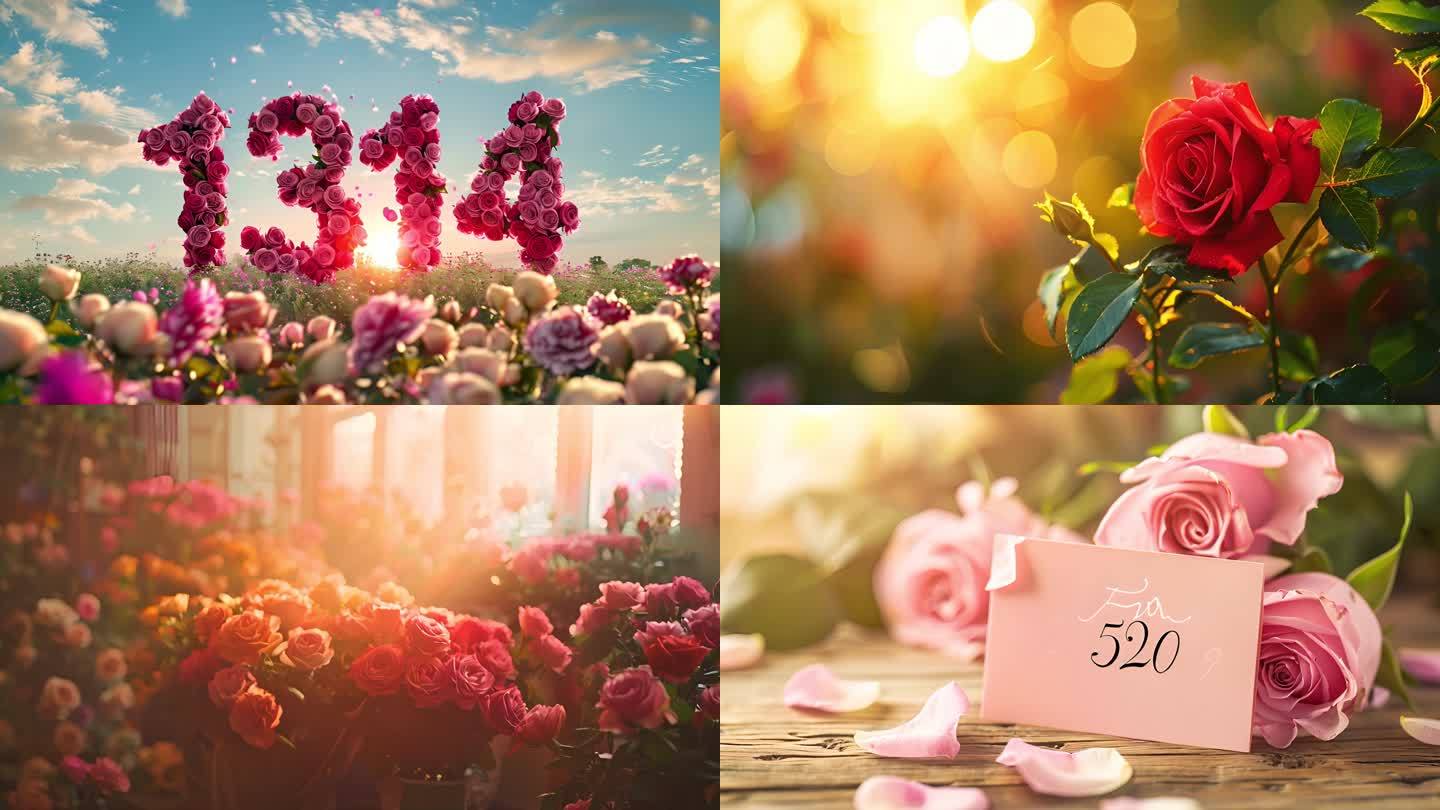 玫瑰花爱情_love_520_1314_视频素材下载_编号:30988157_光厂(VJ师网) www.vjshi.com