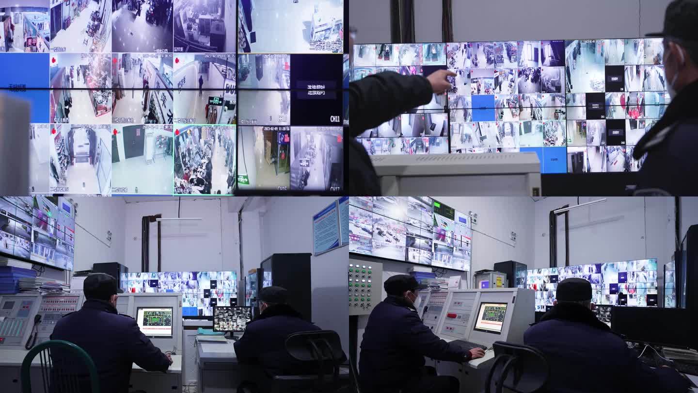 商场监控室_视频素材下载