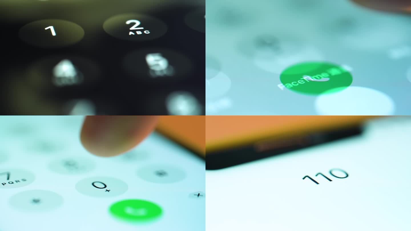 拨打110_120_119特写_视频素材下载