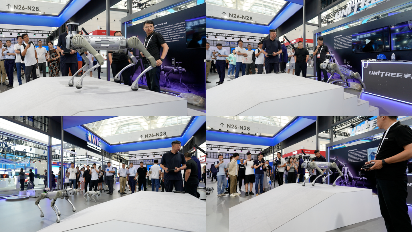 宇树机器人（B2_）工业四足机器人_视频素材下载