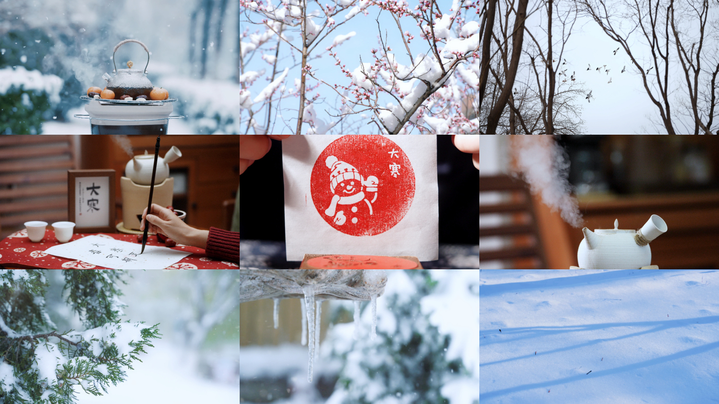 大寒_节气_视频素材下载