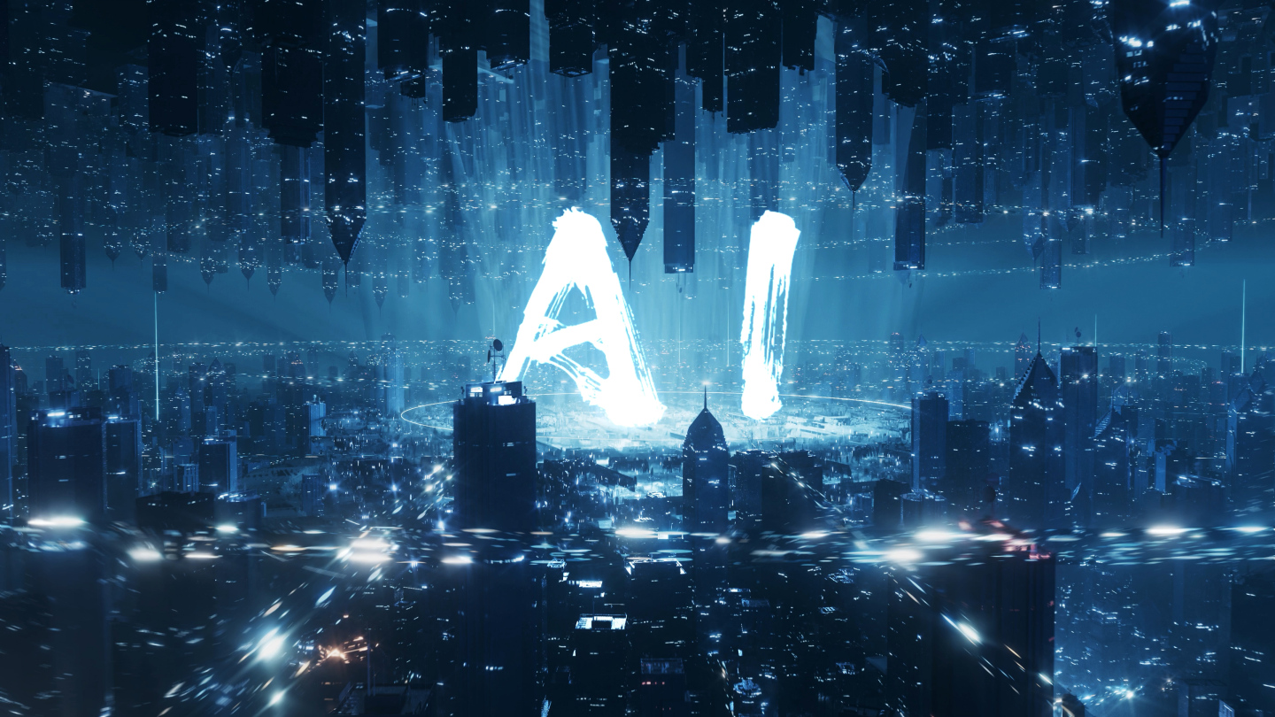 科技未来城市翻转C4D-AE_C4D模型下载