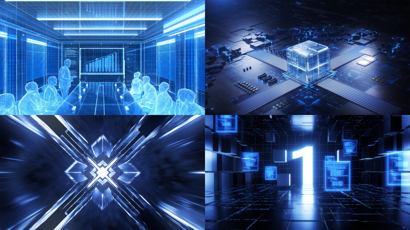 科技智慧城市人工智能AE+C4D_AE模板下载